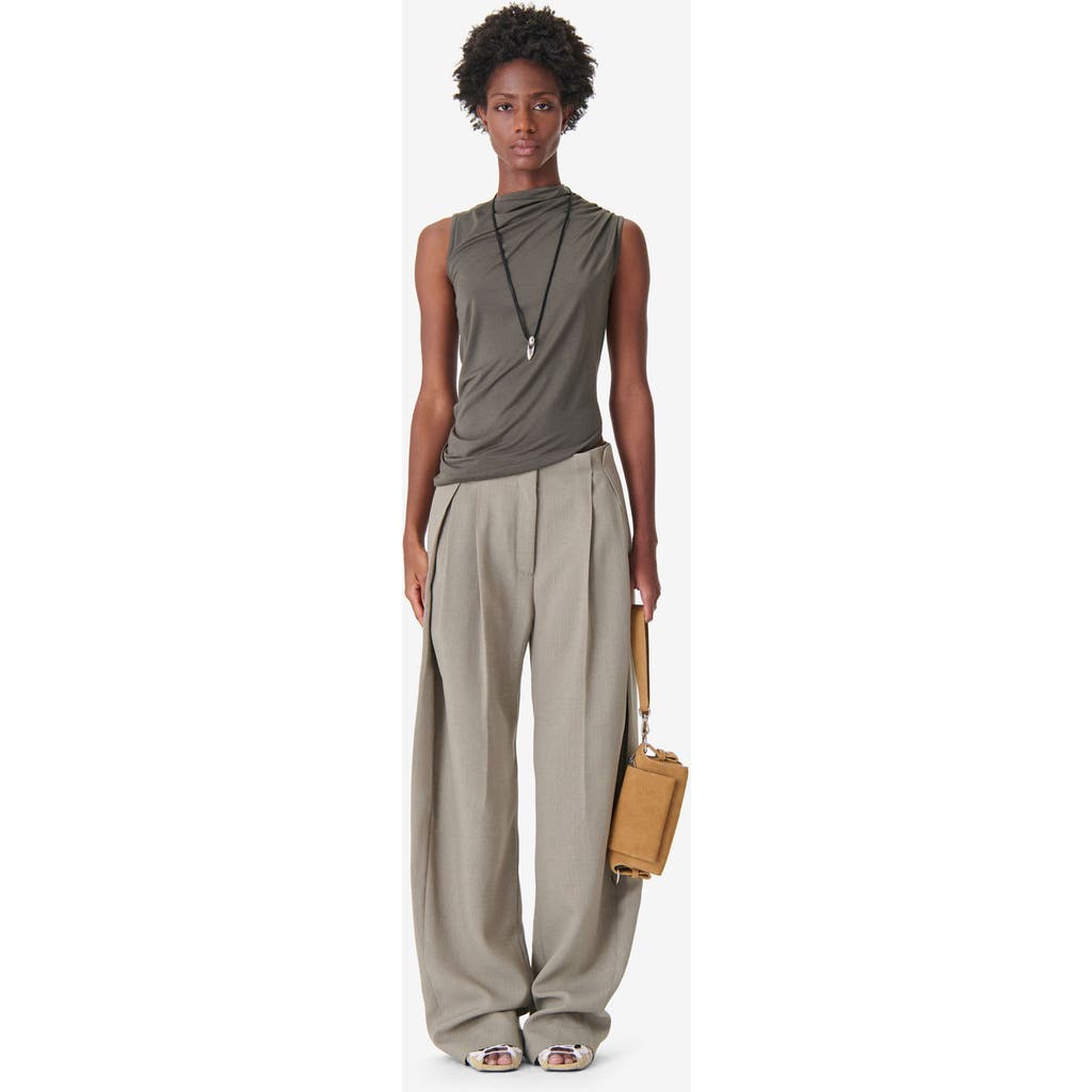 IRO PARIS IRO Zorya Sleeveless Asymmetrical Draped Top